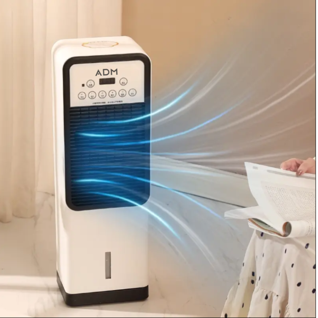 ADM portable air conditioner with heat & humidifier
