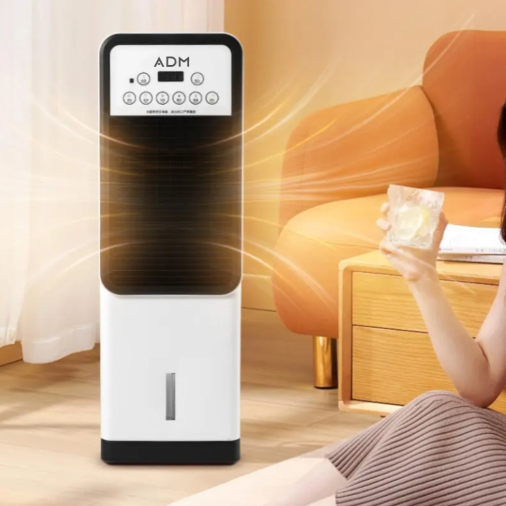 ADM portable air conditioner with heat & humidifier