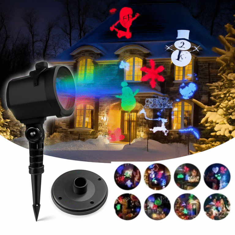 LED Snowflake Projection Lamp, SKU:7059 - Trade.Adamanta.eu
