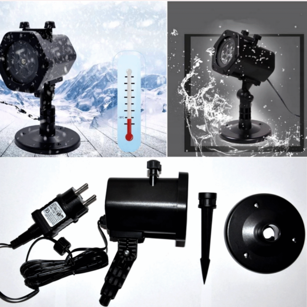 LED Snowflake Projection Lamp, SKU:7059 - Trade.Adamanta.eu